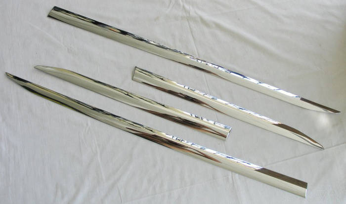 Боковые молдинги накладки на двери Mazda CX-5 Мазда СХ-5 2017+ хром тип ...