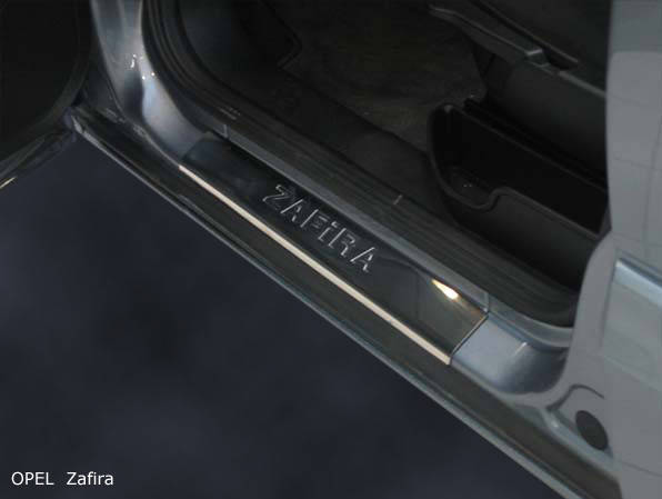 Купить Накладки на пороги Opel Zafira B 2005-2011 4шт Защитные накладки ...