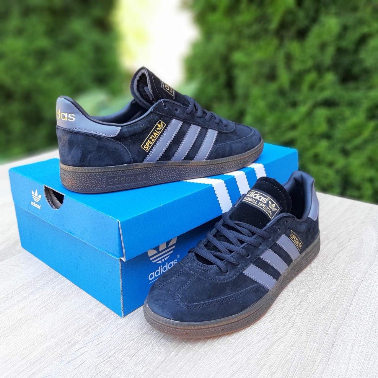 Купить Adidas Spezial мужские весенние/летние/осенние черные кроссовки ...