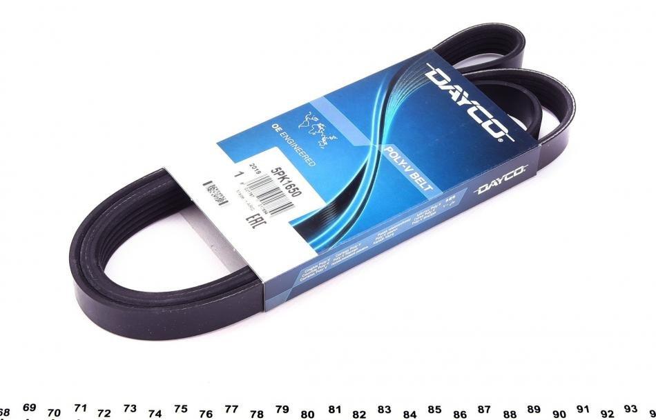Ремінь поліклінова Dayco DAYCO 5PK1650 KIA Pro Ceed, Ceed, Soul, Rio ...