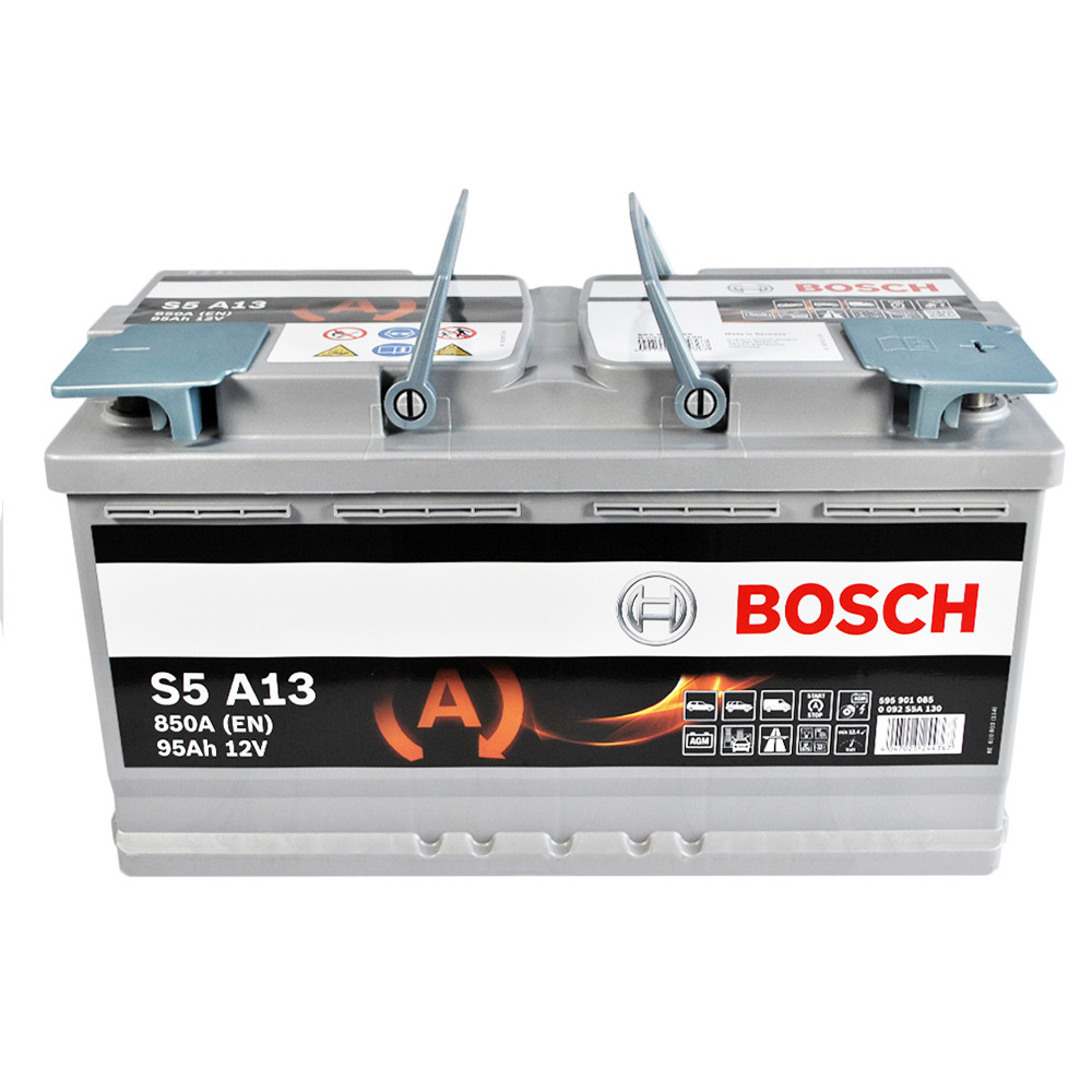 Автомобильный аккумулятор BOSCH AGM 95Ah 850A R+ (правый +) S5A 130 (ID ...