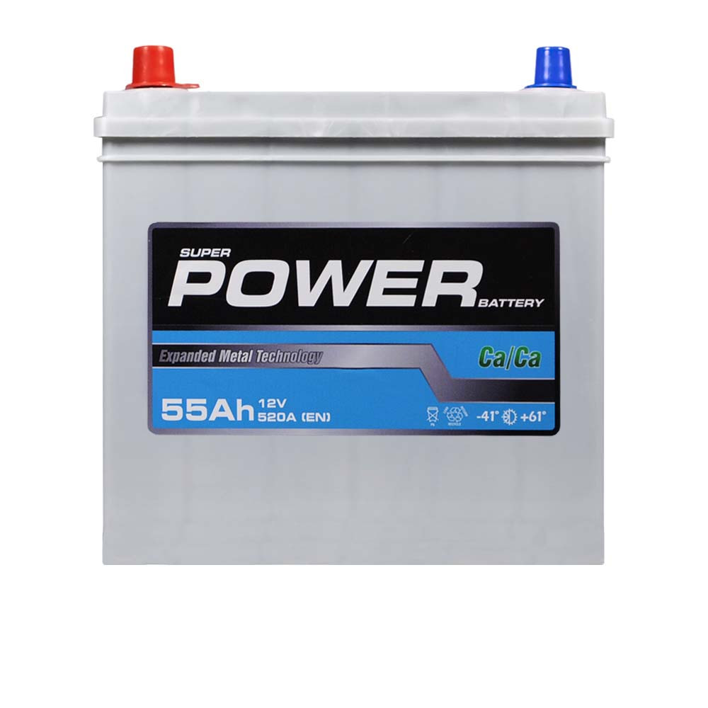 Купить Автомобильный аккумулятор POWER Silver Asia 55Ah 520A L+ (левый ...