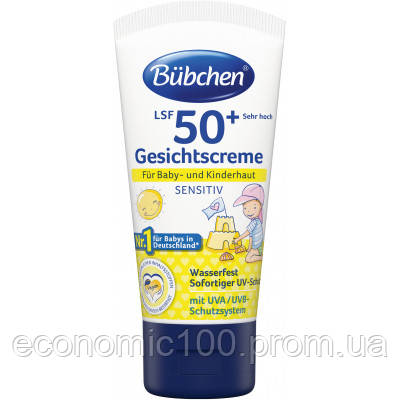 Купить Новинка Детский крем Bubchen Sensitive для лица SPF 50+ 50 мл (3101073) !, цена 282 ...