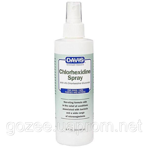 Купить Davis Chlorhexidine Spray спрей с 4% хлоргексидином для собак и ...
