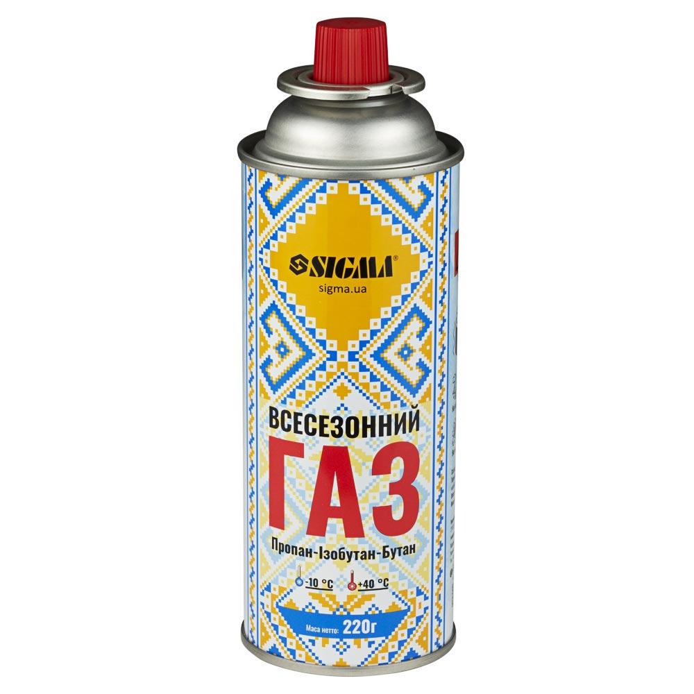 Балон газовий SIGMA всесезонний 220г CRV ОАЕ (упак 4 шт, ящ 28 шт) (ID ...