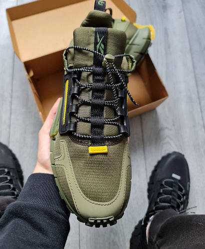 Купить Мужские Кроссовки Reebok Zig Kinetica Khaki Зеленые Рибок 41,45 ...