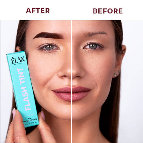 Купить Фарба для брів та вій Flash Tint, 09 Warm Brown, 10 мл Elan, цена 430 ₴ — Prom.ua (ID ...