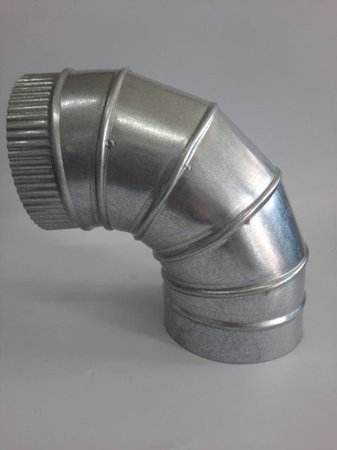 Коліно з оцинкованої сталі в Києві від компанії "VENTMIX.com.ua".