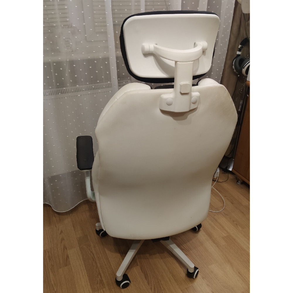 Купить Эргономичное черно-белое компьютерное кресло Chrono из ткани и ...