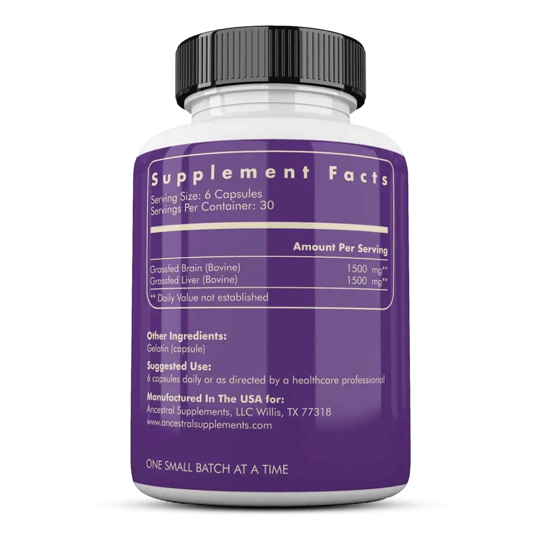 Ancestral Supplements Beef Brain / Говяжий мозг 180 капсул (ID ...