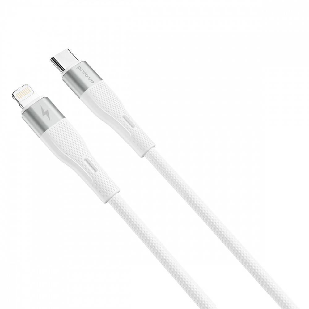Кабель Type-C to Lightning 27W 1m Proove Light Silicone white | Шнур ...