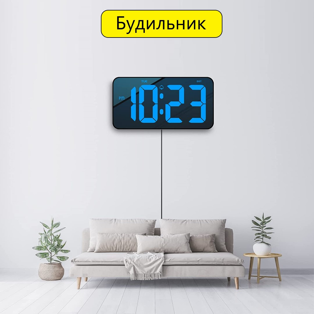Настольные электронные часы Mids с большими цифрами и календарем ...