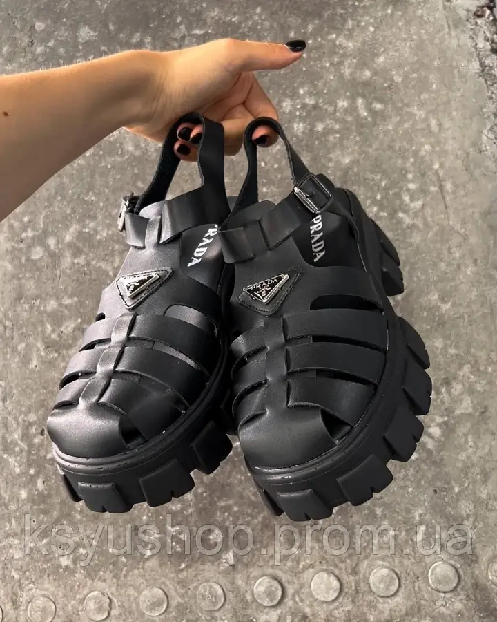 Купить Prada Monolith Black, цена 2188 ₴ — Prom.ua (ID#1931289235)
