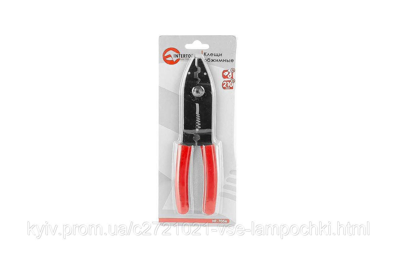 Кліщі для обтискання контактів Intertool 210 мм 0,5-6 мм2 (ID#1931381946), цена: 369 ₴, купить ...