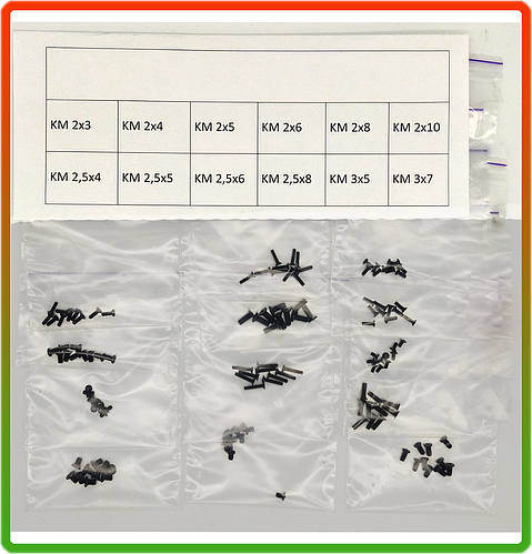 Набор винтов для сборки корпуса ноутбука. (12 видов по 10шт, 120шт) (ID ...