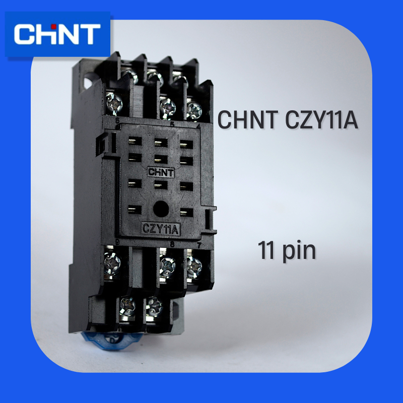 Колодка CZY11A для реле JZX-22F(B)/3Z,NJX-13FW(B)/3ZS, JZX-18F(L)/3Z 3 контакта (Chint) (ID ...