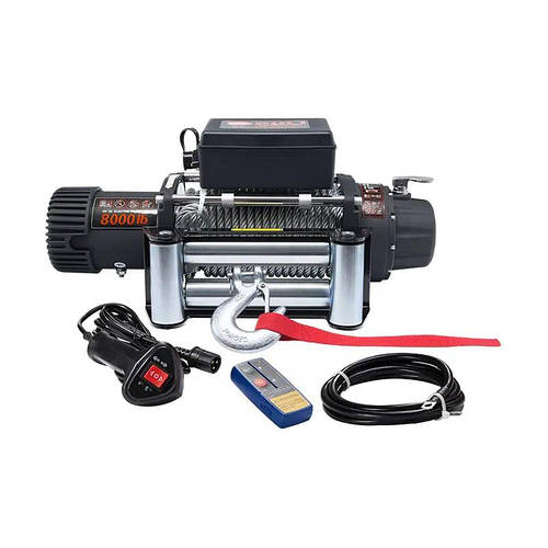 Лебедка 12в для внедорожника ElectricWinch 8000lbs / 3630кг (Стальной ...