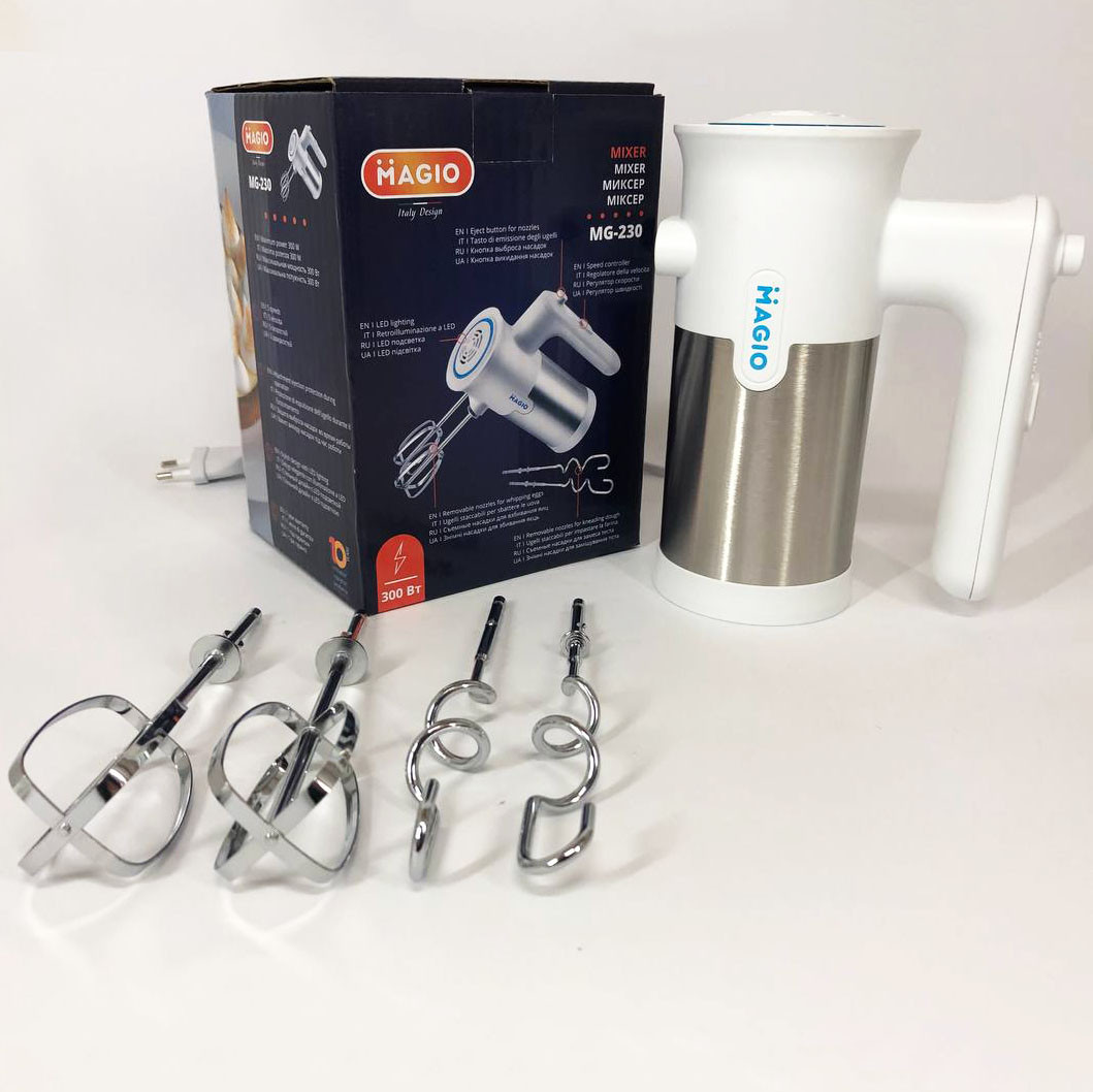 Купить Бытовые миксеры Magio MG-230 / Ручной миксер с насадками / Миксер ZG-213 блендер ручной ...