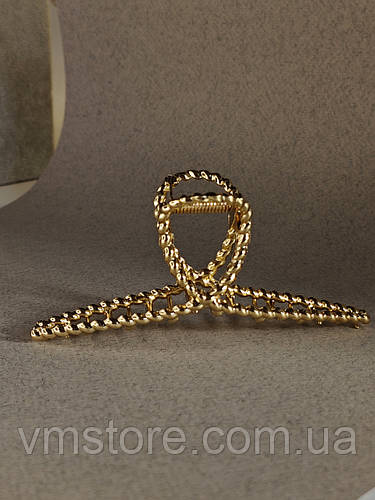 Шпилька металевий краб для волосся, золотистий, 11 см (ID#1801202592 ...