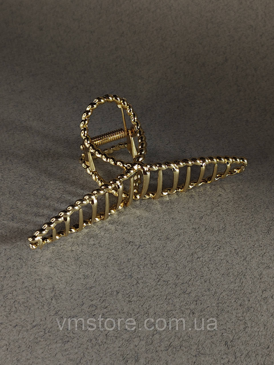 Шпилька металевий краб для волосся, золотистий, 11 см (ID#1801202592 ...