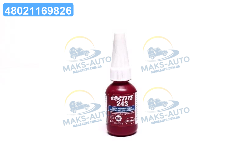 Купить Фиксатор резьбы Loctite 243 анаэробный, средней прочности 10мл ...