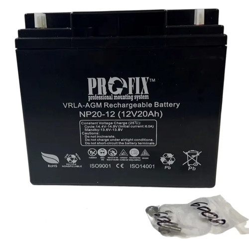 Купить Аккумулятор VRLA-AGM NP20-12, 12V 20Ah, 181х77х167мм, ProFix ...