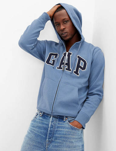 Купить Худи GAP мужская кофта голубая оригинал Геп, цена 1195 ₴ — Prom ...