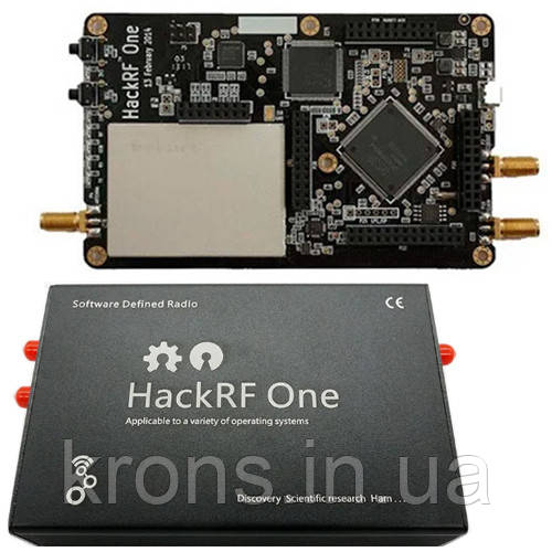Купити SDR радіостанція, плата радіо 1 МГц 6 ГГц HackRF One, в корпусі з антенами, ціна 9250 ...