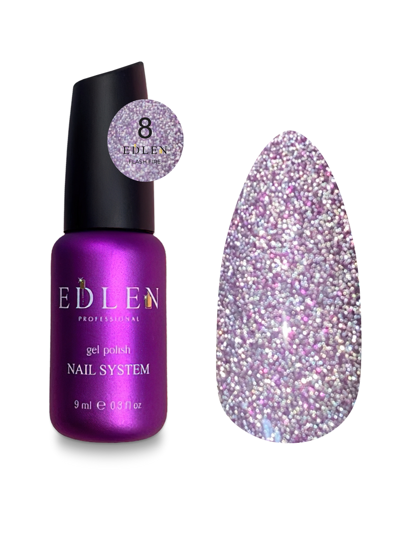 EDLEN New Formula Flash Fire №08 Гель-лак світловідбиваючий, 9 мл (ID ...