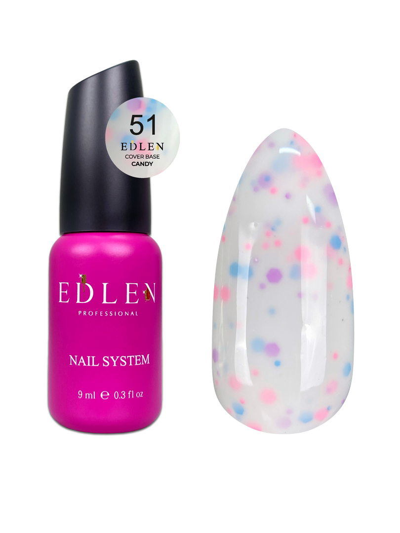 EDLEN New Formula Cover Base №51 Candy, 9 мл (ID#1931113110), цена: 155 ...