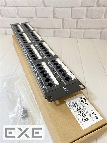Патч-панель Atcom 19" 48 портов UTP (P5148) (ID#1839676259), цена: 1781 ...