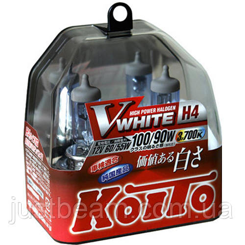 Галогенова лампа Koito Whitebeam H4 12v 60/55w (100/90w) (комплект) (ID#1641049329), ціна: 873 ...