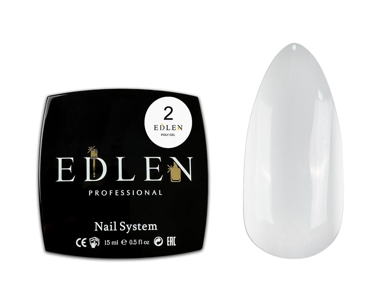 EDLEN New Formula Poly Gel №02, 15 мл (ID#1929580370), цена: 250 ...