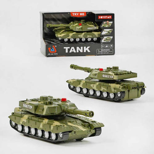 Купить Танк 666-77 P (60) інерція, звук, підсвічування, рухоме дуло, в ...
