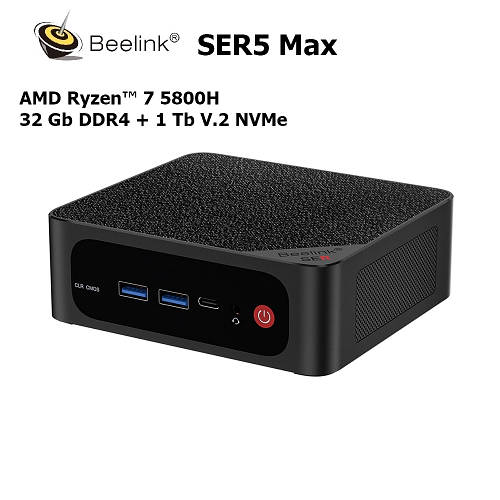 Beelink SER5 Max Mini PC AMD Ryzen 7 5800H, 32GB+1TB (ID#1933662605 ...