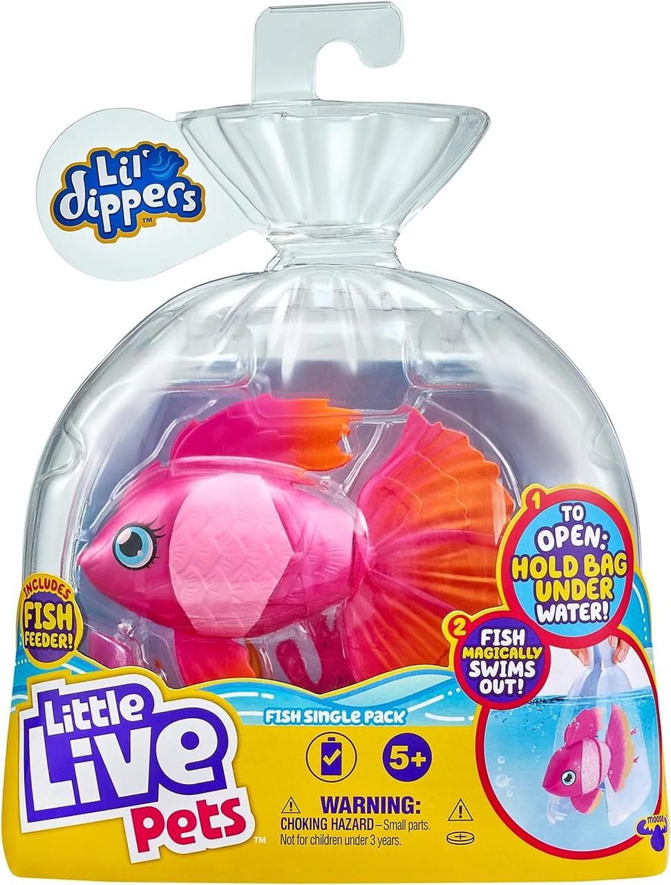 Купити Little Live Pets Інтерактивна рибка Lil' Dippers Pippy Pearl ...