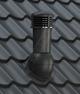 Вентиляційний вихід для металлочерепиці Монтеррей WiroVent PERFEKTA PLUS K94 D125/110 мм H500 мм ...