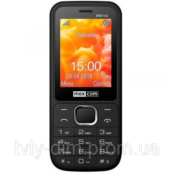 Мобильный телефон Maxcom MM142 Dual Sim Black (код 985182) (ID#1934038056), цена: 921 ₴, купить ...