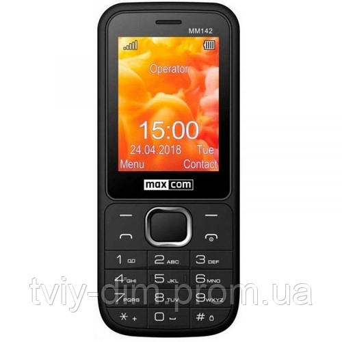 Мобильный телефон Maxcom MM142 Dual Sim Black (код 985182) (ID ...
