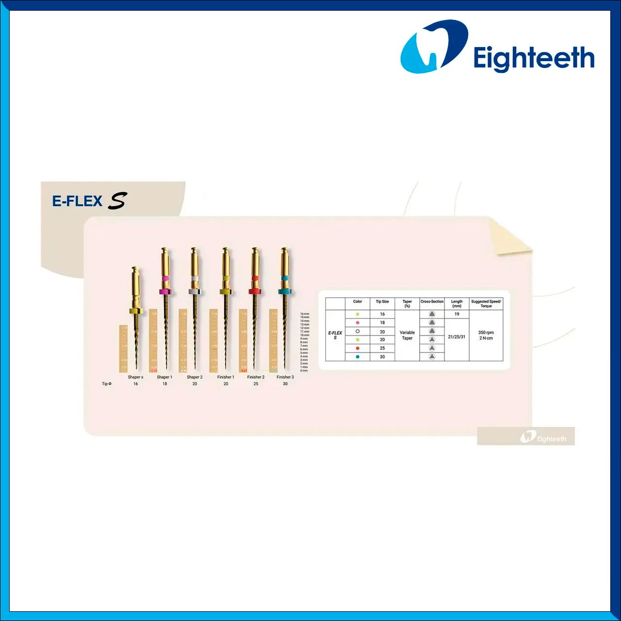 E-Flex S эндодонтические файлы Eighteeth (ID#1899418733), цена: 594 ...