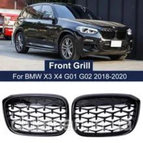 Решітка радіатора BMW (БМВ) X3 X4 series G01 G08 G02 (2018-2023 ...