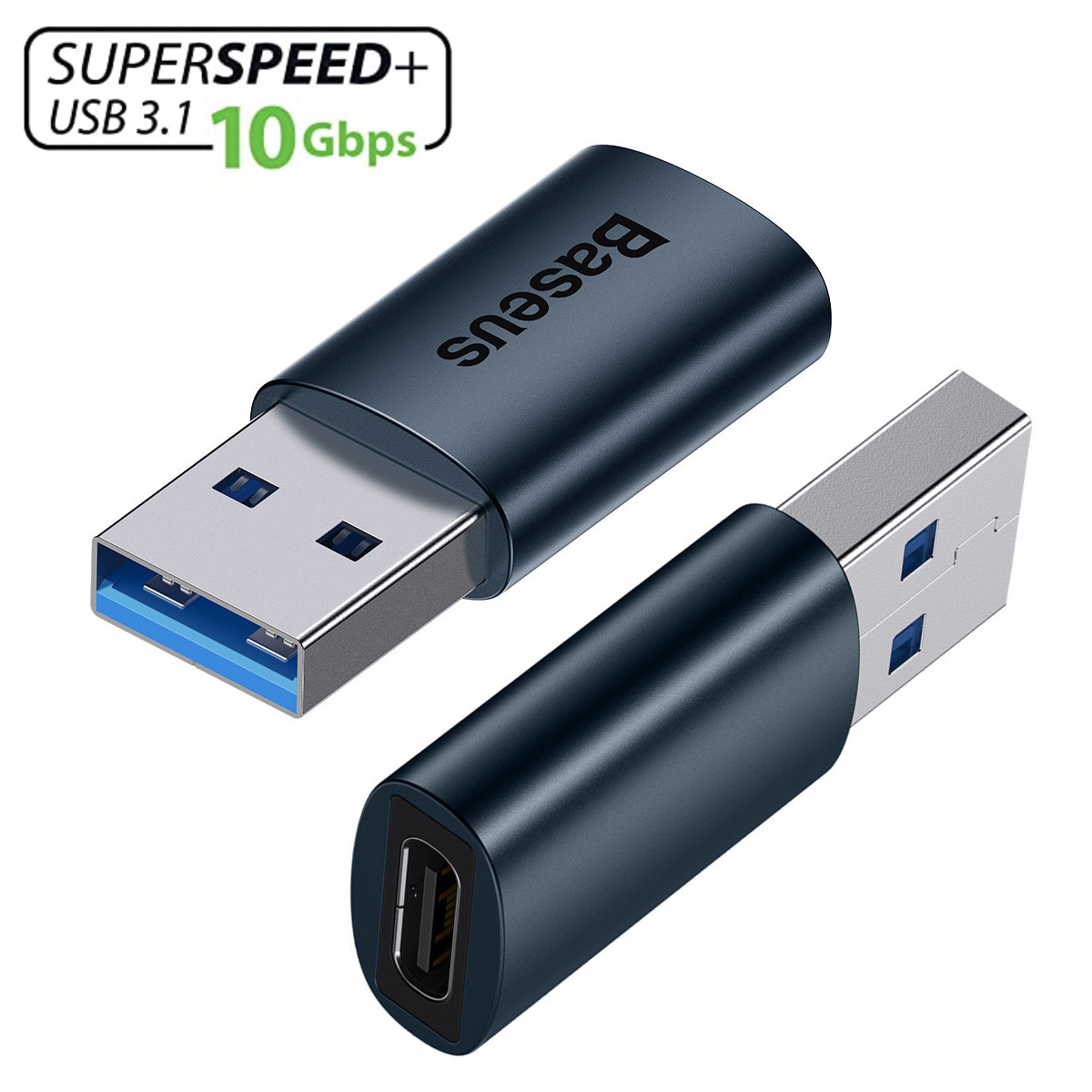 Адаптер переходник USB на Type-C скоростной USB 3.1 Gen1 Baseus ...