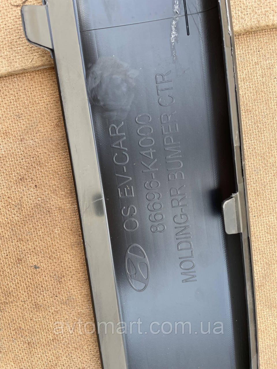 Накладка заднього бампера Hyundai Kona 2017-2020р 86696-K4000 (ID ...