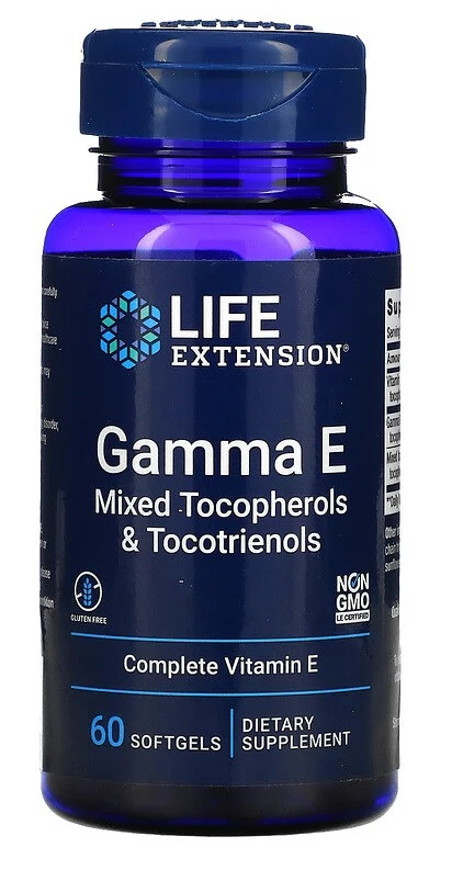 Гамма Е Токотрієнол 60 капс Life Extension (США) Gamma E Mixed ...
