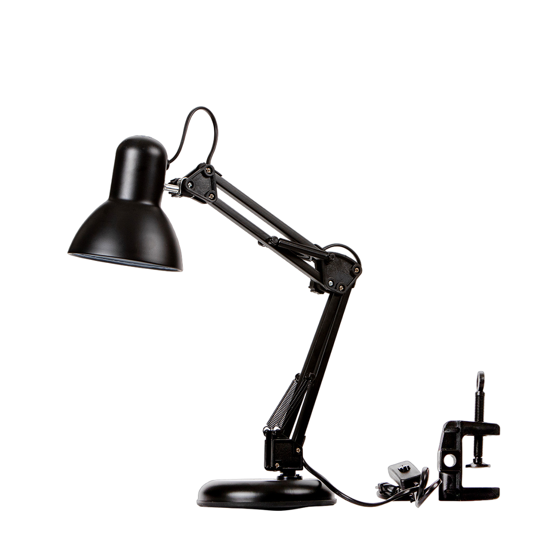 Офисная настольная лампа металлическая Е27 на подставке и струбцине ...