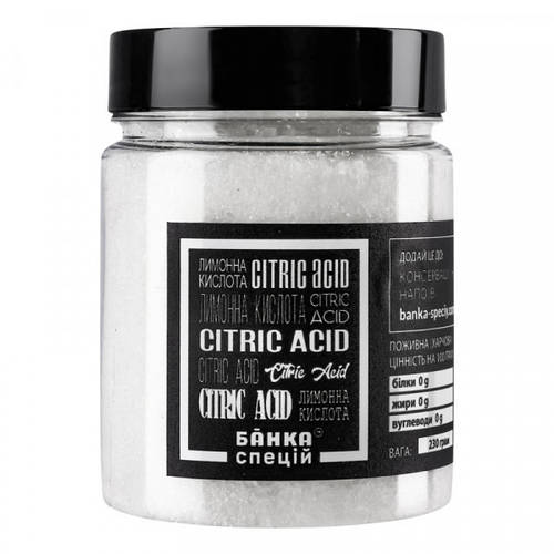 Лимонная кислота, 230 г, 1 шт (ID#1049022325), цена: 70 ₴, купить на Prom.ua