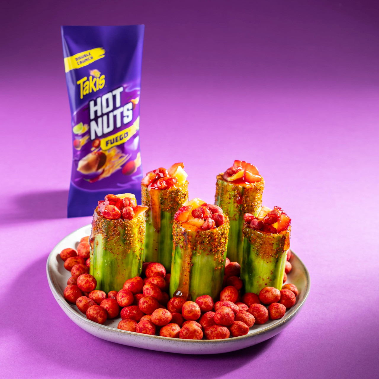 Купить Орешки Takis Hot Nuts Fuego Double Crunch Peanuts Hot Chili ...