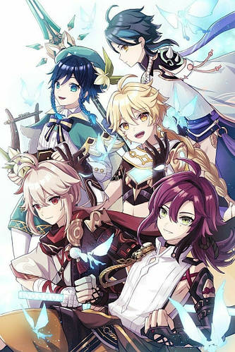 Купити Genshin Impact постер аніме, ціна 30 ₴ - Prom.ua (ID# 1935788567)