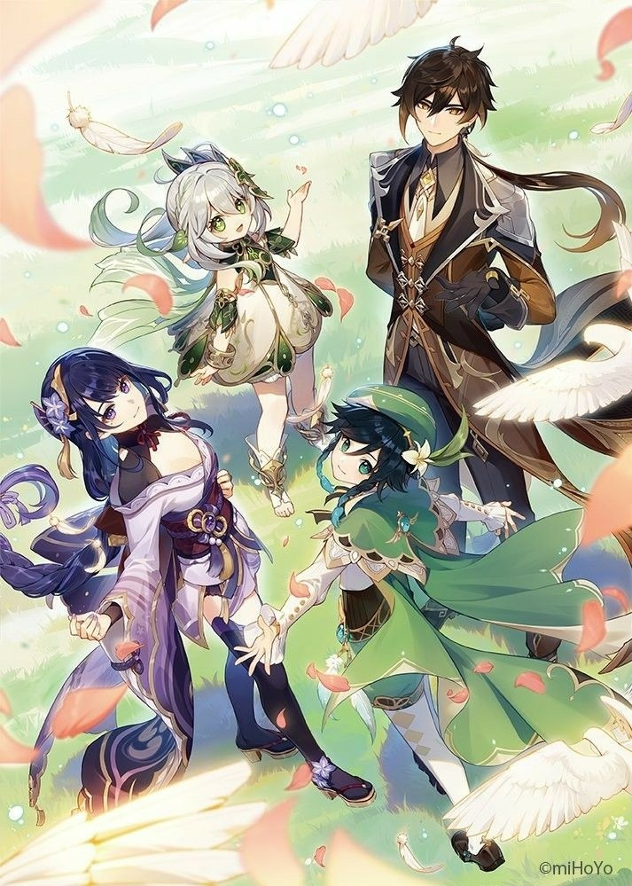 Купити Genshin Impact постер аніме, ціна 30 ₴ - Prom.ua (ID# 1935793150)