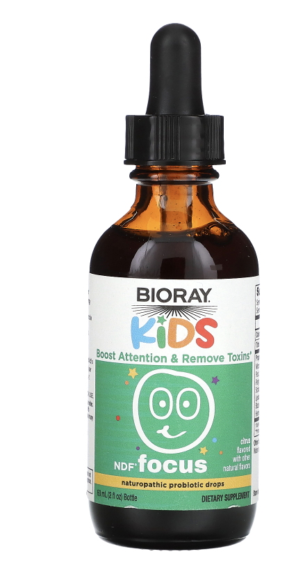 Bioray Inc., NDF "Фокус", підвищує увагу і виводить токсини, для дітей ...